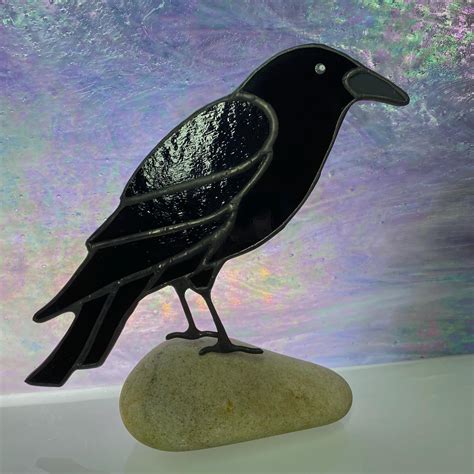 Crow Pattern For Stained Glass Copper Foil Digital Pdf And 