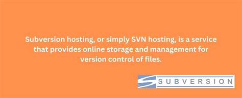 7 Best Subversion Svn Hosting Services 2024