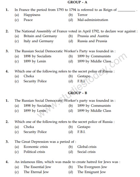 Cbse Class 9 Social Science Question Paper Set G