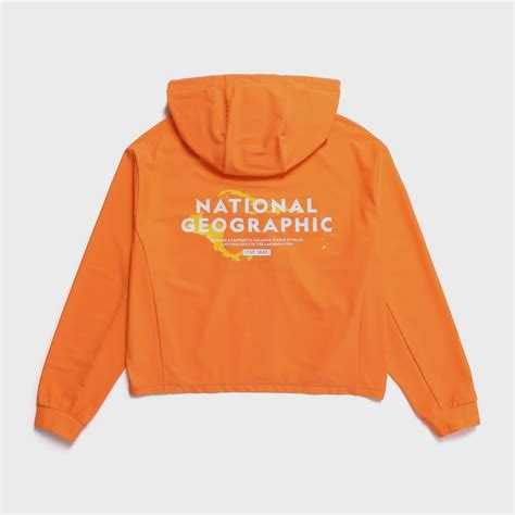 내셔널지오그래픽 N232wrg450 여성 세미 오버핏 크롭 집업 후드 래쉬가드 Orange 감도 깊은 취향 셀렉트샵 29cm