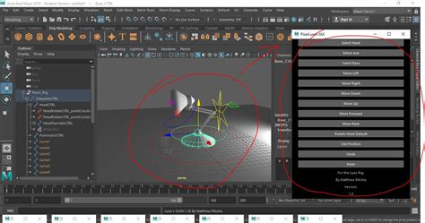 Pixo Jr 200 For Maya Body Gui For Maya Free Interface Display