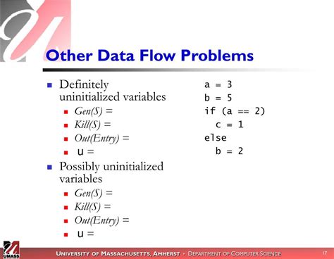 Ppt Advanced Compilers Cmpsci 710 Spring 2003 More Data Flow Analysis