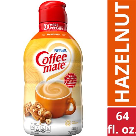 Nestle Coffee Mate Hazelnut Liquid Coffee Creamer 64 Fl Oz