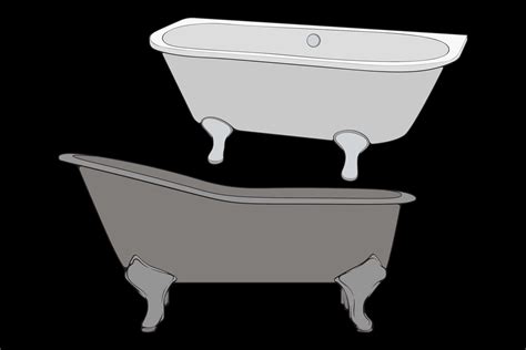 Set Of Colorful Bathub Vector Bathtub Bath Icon Vector Concept