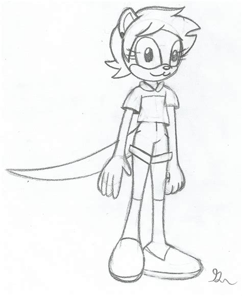 Sonic Luz The Otter Sketch By Lol20 On Deviantart