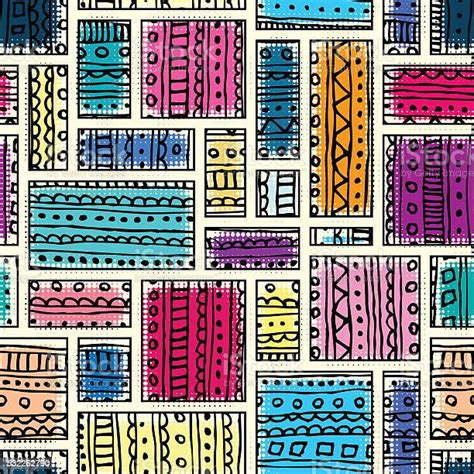 Red Boho Pattern Stock Illustration Download Image Now Abstract