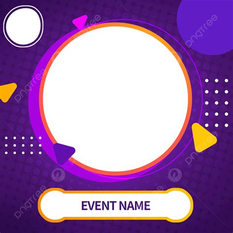 Geometric Figures Clipart Png Images Twibbon Abstract Simple Border Round Geometric Figure