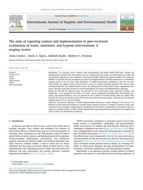 Pdf The State Of Reporting Context And Implementation In Peer