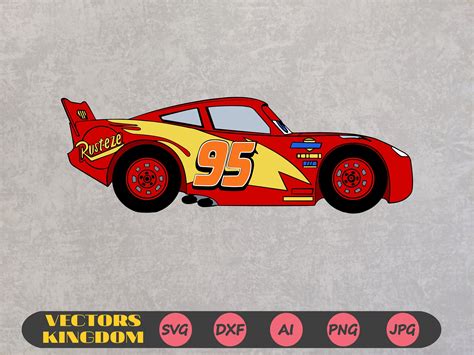 Lightning Mcqueen Svg Montgomery Mcqueen Svg Lightning Etsy Lightning Mcqueen Svg Cartoon