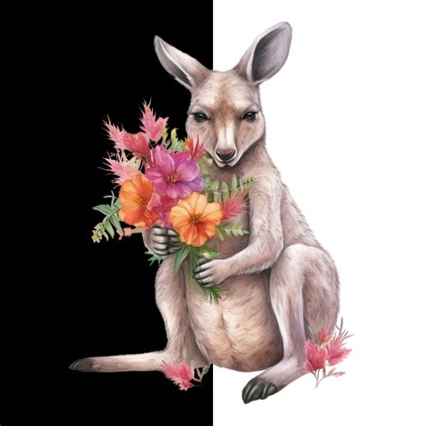 Cute Kangaroo Clipart Kangaroo Png Files For Sublimation Etsy Australia