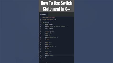 How To Use Switch Statement In C Youtube