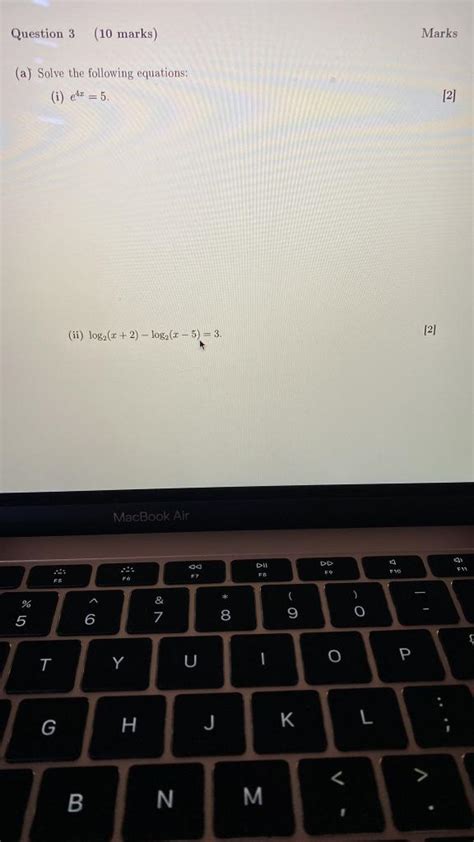 Solved Question 3 10 Marks Marks A Solve The Following Chegg Com