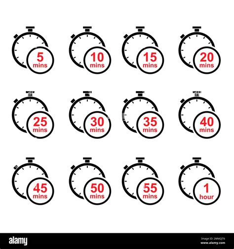 Set Of Timer Sport Icon Stopwatch Digital Graphic Symbol Time Circle Sign Vector Illustration