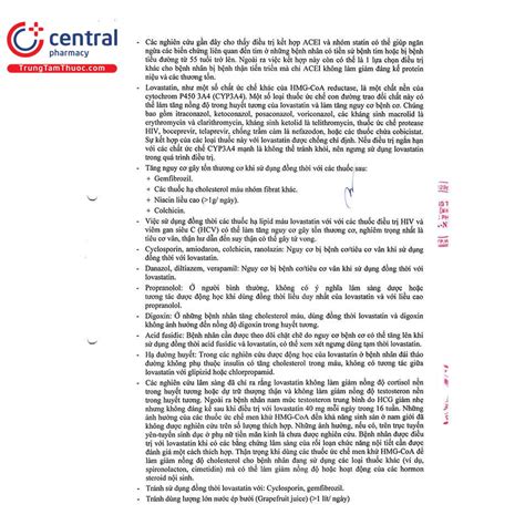 ChÍnh HÃng Thuốc Vastanic 10 điều Trị Tăng Cholesterol Máu