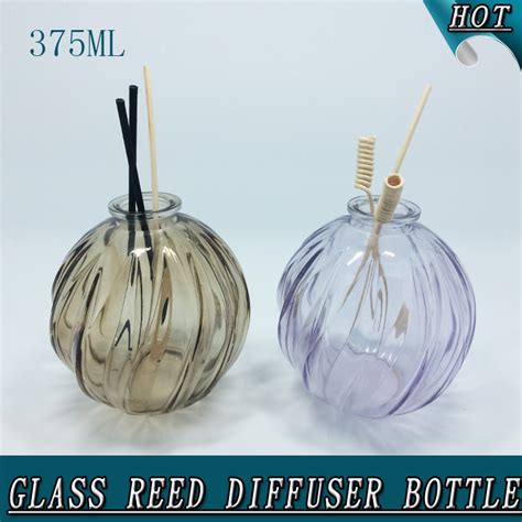 375ml Round Ball Empty Aroma Glass Reed Diffuser Bottle China Reed