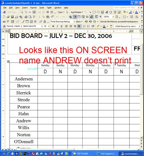 Ms Word Table Cell Wont Print Tech Support Guy