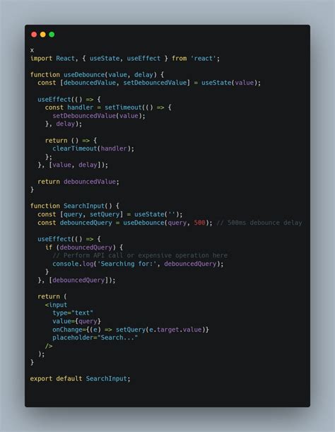 Valeed Anjum On Linkedin React Debouncing Javascript Webdevelopment Performanceoptimization