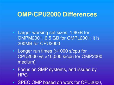 Ppt Spec Omp Benchmark Suite Powerpoint Presentation Free Download Id6804922