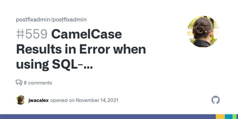 Camelcase Results In Error When Using Sql Configuration · Issue 559 · Postfixadminpostfixadmin