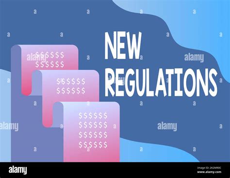 Text Caption Presenting New Regulations Business Idea Regulation