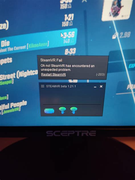 steam vr error 203 oculus quest 2 i need help guys i m really