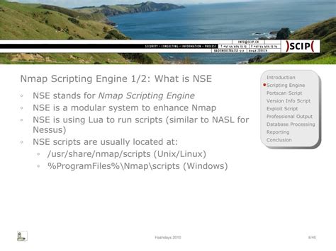 ppt nmap nse hacking for it security professionals powerpoint