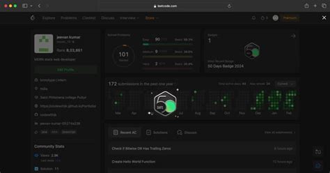 Jeevan Kumar On Linkedin Leetcode Codingjourney 50daysbadge