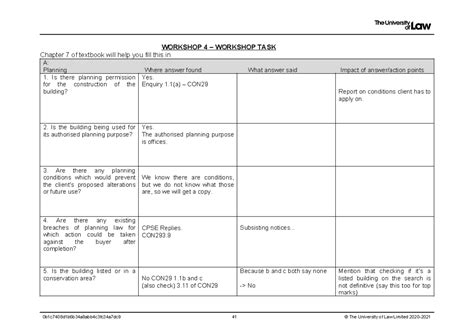 workshop 4 task table workshop 4 workshop task chapter 7 of