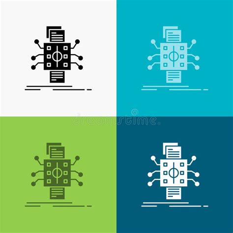 Analysis Data Datum Processing Reporting Icon Over Various