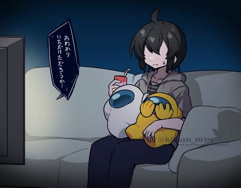 Crewmate Yellow White And They Among Us Drawn By Kiman Danbooru