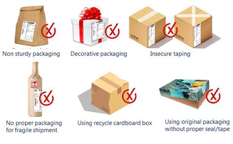 will gdex reject my parcel packaging gdex