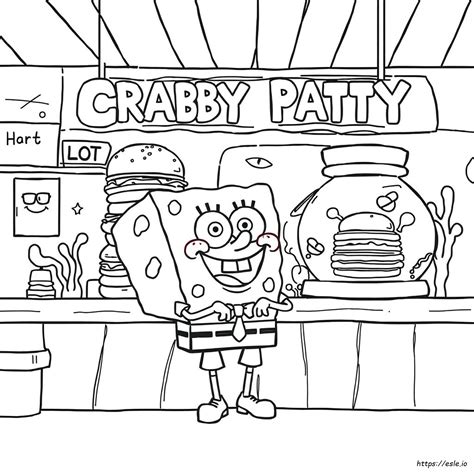 Bob Esponja Para Colorear Para Imprimir