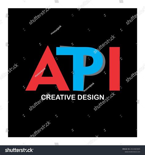 Full Color Api Text Vector Free Stock Vector Royalty Free Shutterstock