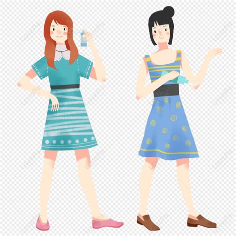 만화 소녀 스킨 케어 Png 일러스트 무료 다운로드 Lovepik