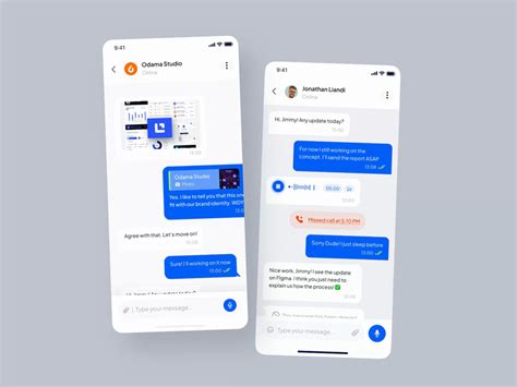 Chat App Ui Kit Freebie Supply