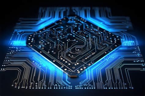 Premium Ai Image Artificial Intelligence Microchip Background Created With Generative Ai