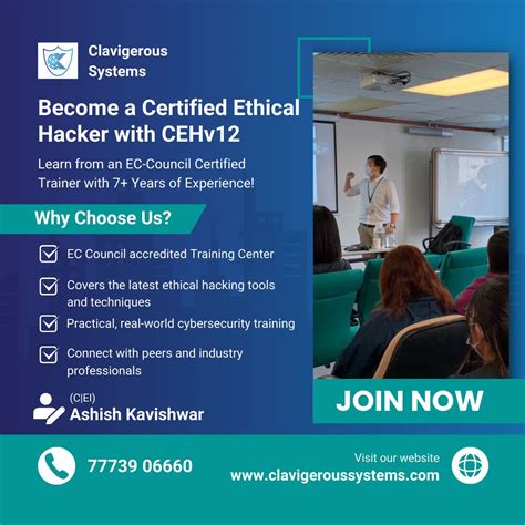 Clavigerous Systems Llp On Linkedin Cehv12 Cybersecurity Ethicalhacking Northmaharashtra…