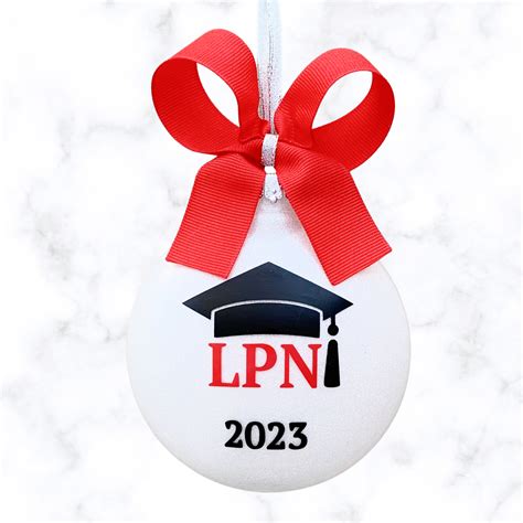 Lpn Graduation Ts Nurse Ornaments Personalized Pear Tree
