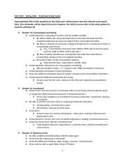 Macroeconomics Final Exam Study Guide Consumption Saving Course Hero