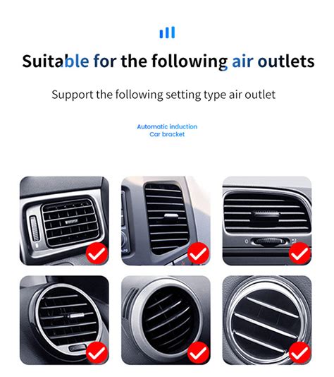 65w магнитни безжични зарядни устройства Стойка за вентилационен отвор за кола Държач за телефон