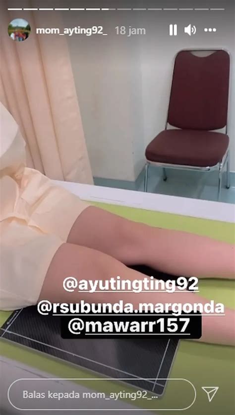 7 Photos Of Ayu Ting Ting Suffering Knee Injury Undergoing Ct Scan And