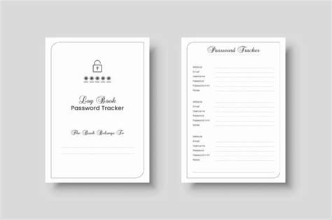 Social Media Password Tracker Logbook Graphic By Eyamin3787 · Creative Fabrica