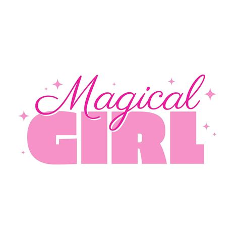 Magical Girl Princess Text Typography Icon Label Design Vector 33119051 Vector Art At Vecteezy