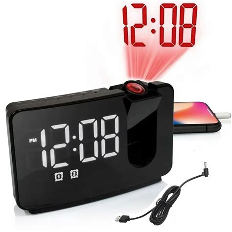Rectangular Black Analog Alarm Clock Size 150g At Rs 800piece In New