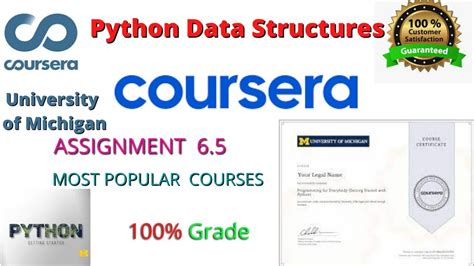 Python Data Structures Assignment 65 Solution Coursera Assignment