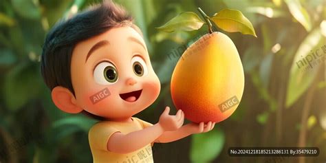 Ai创作图站在芒果上的小姑娘 芒果卡通形象设计 芒果吉祥物 Q版芒果 小孩手拿小台芒 热农芒果素材 Q版芒果设计 水果ip形象 芒果插画包装 果珍侠卡通形象 芒果表情包 芒果知识 芒果广告主题