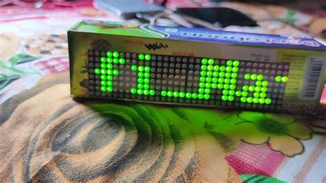 Esp8862 Matrix Clock Date Temperature Ntp Server Youtube