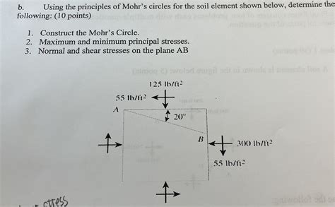 solved b using the principles of mohr s circles for the