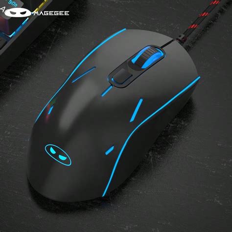 Magegee Magegee 1pc G12 Blackwired Mute Gaming Mouse 7 Colors