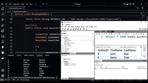 Connecting To And Querying A Database Using Jdbc Java Youtube